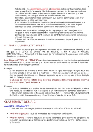 Avarie commune by r helal | PDF