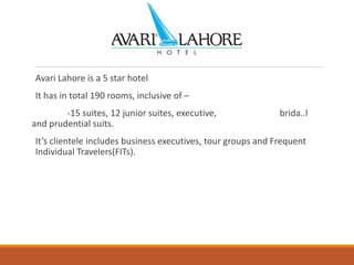 Avari hotels - marketing | PPTX