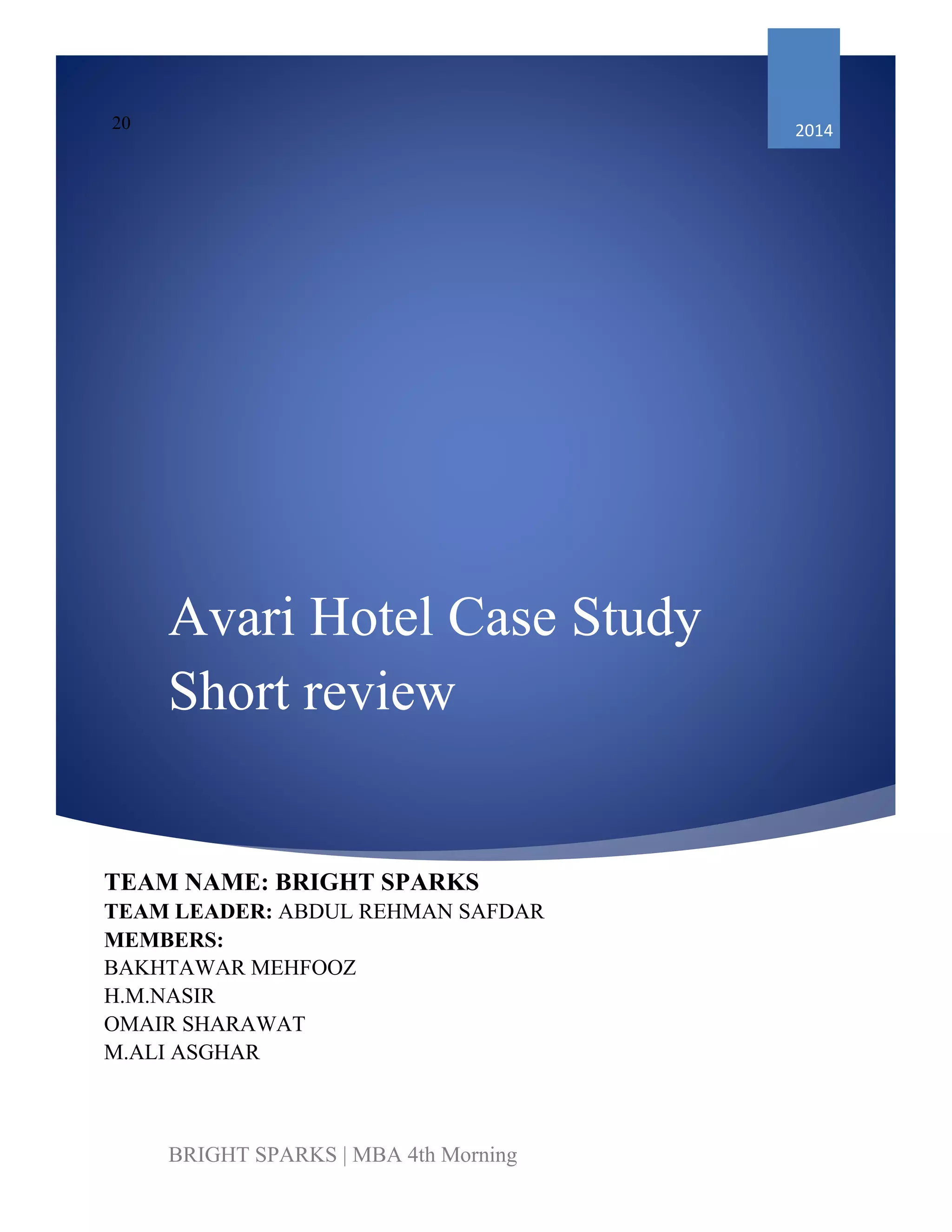 Case Study Review on Avari International | PDF