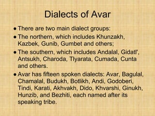 Avar language | PDF