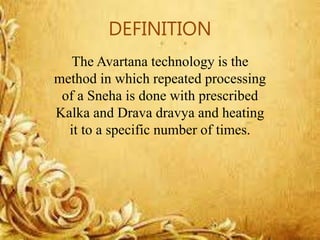 AVARTANA TECHNOLOGY IN PHARMACEUTICAL PREPARATIONS.pptx