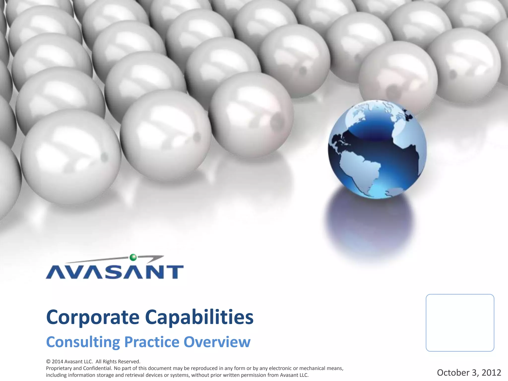 Avasant corporate capabilities overview | PPTX