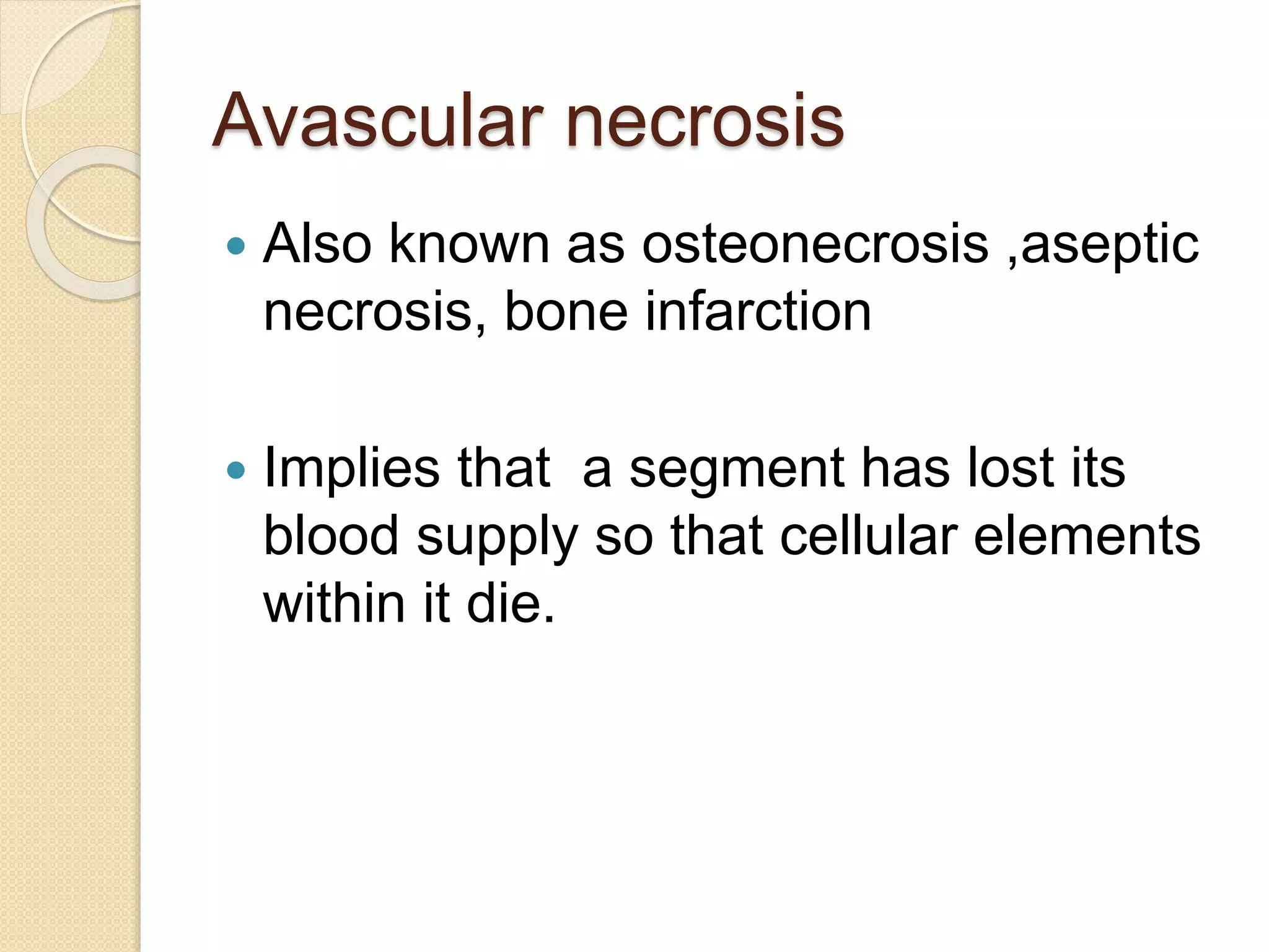 Avascular necrosis | PPTX