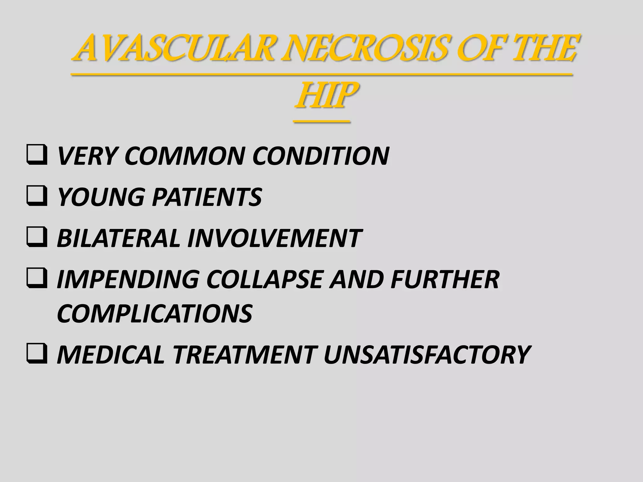 MEYER'S Procedure treatment for Avascular necrosis of femur head | PPTX