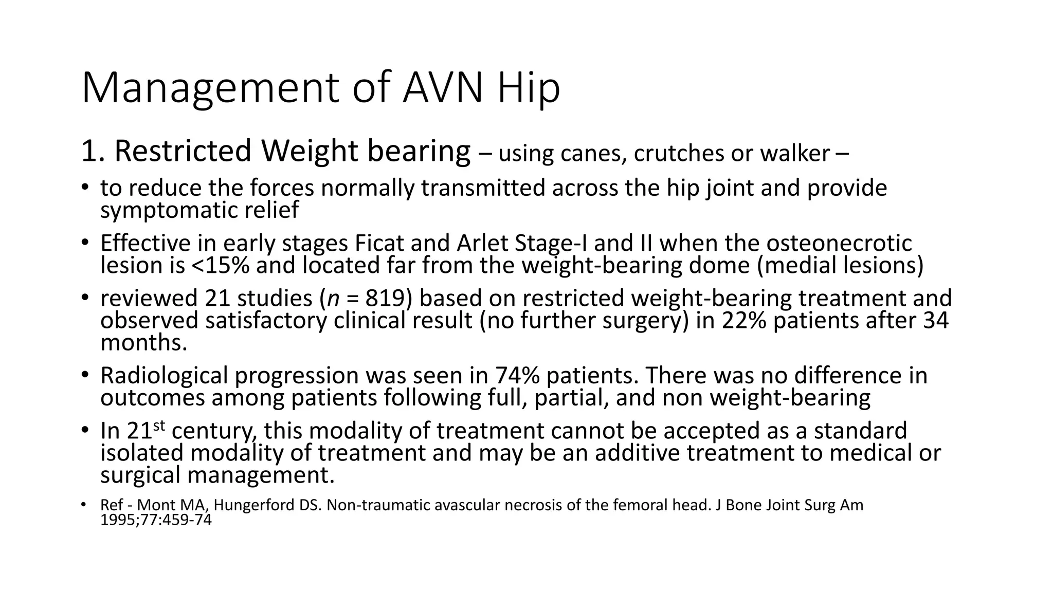 Avascular necrosis of Hip - treatment modalities and current concepts.pptx