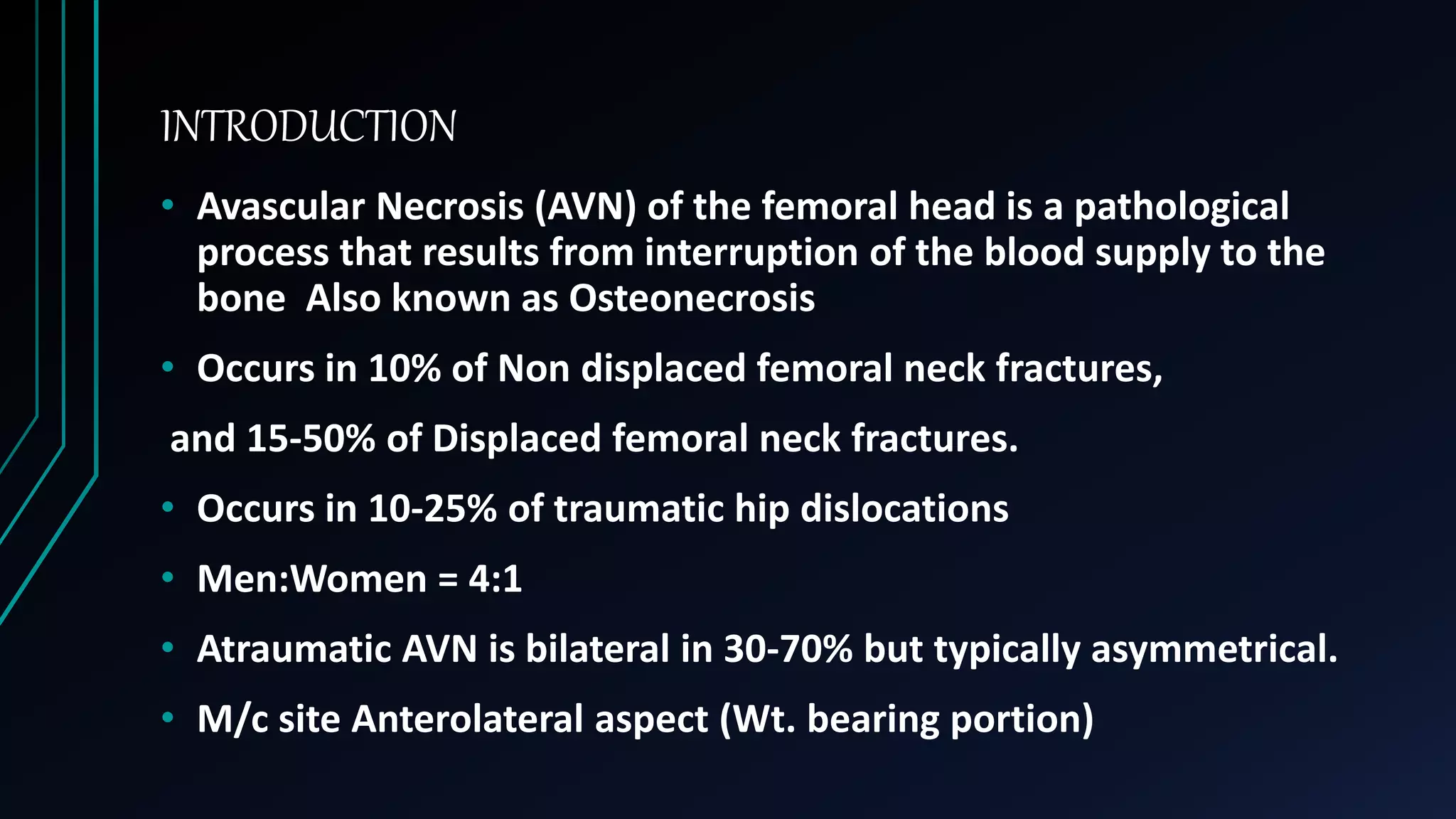 Avascular necrosis of femoral head | PPTX