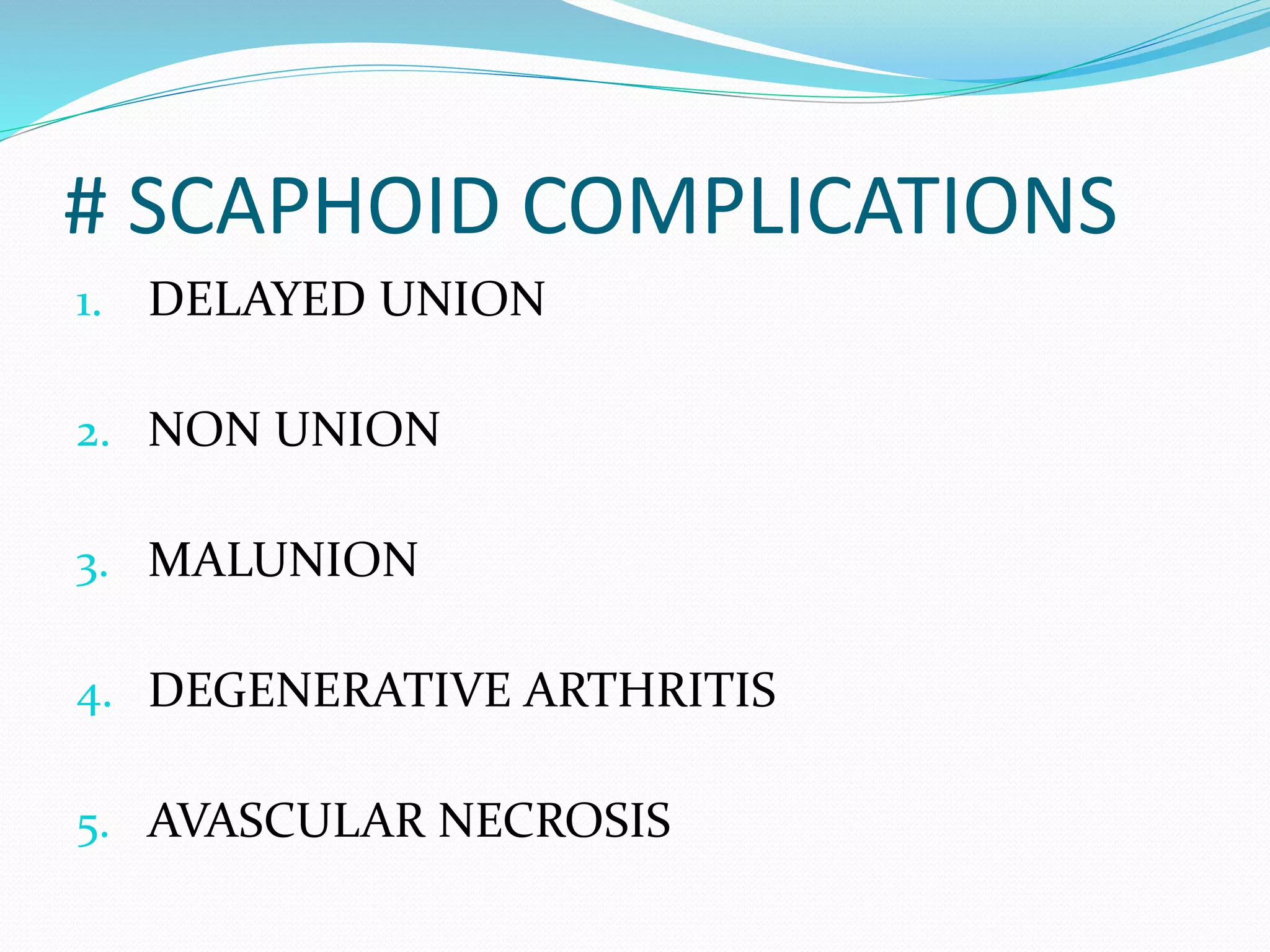 Avascular necrosis of scaphoid | PPTX
