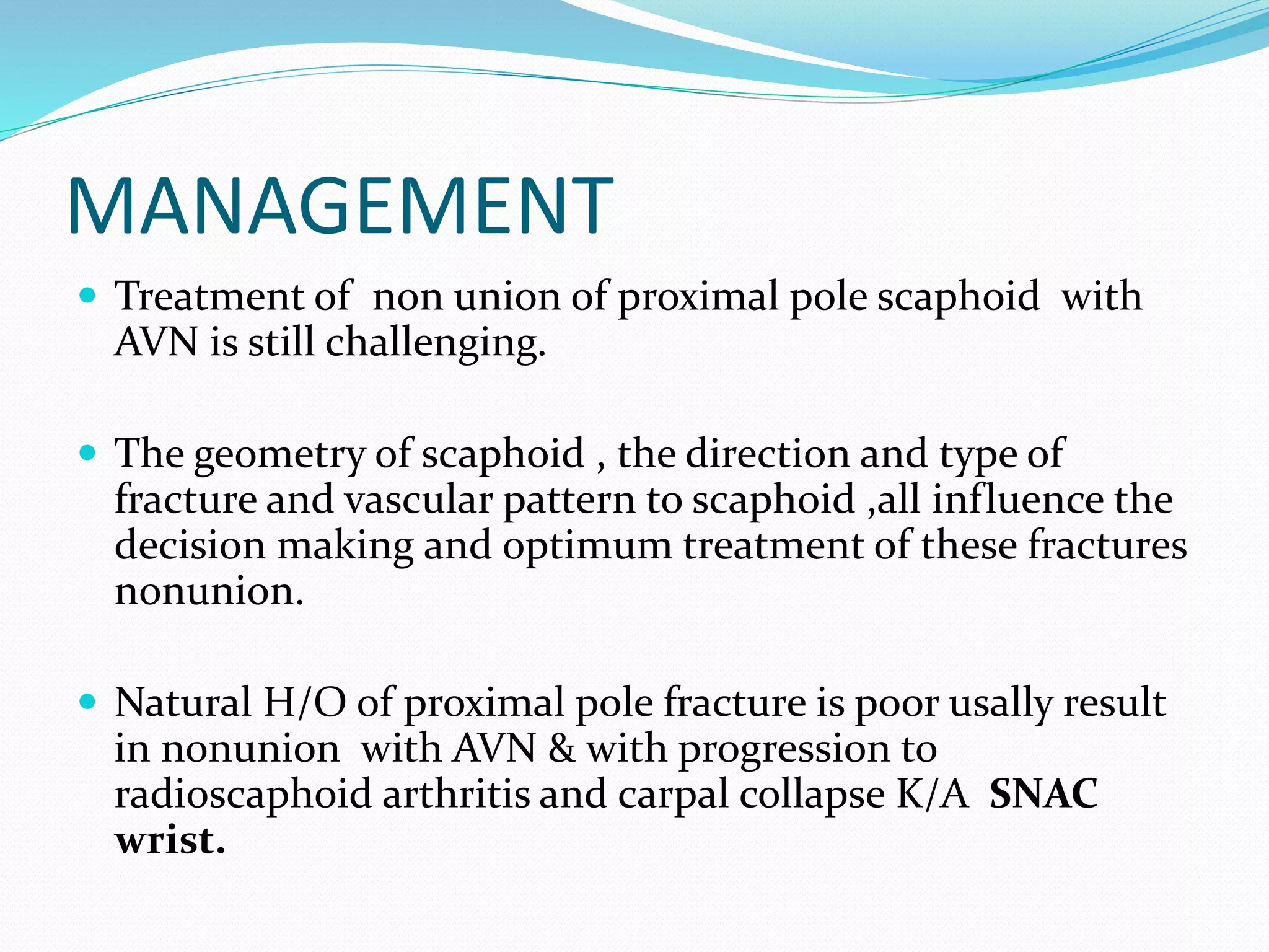 Avascular necrosis of scaphoid | PPTX