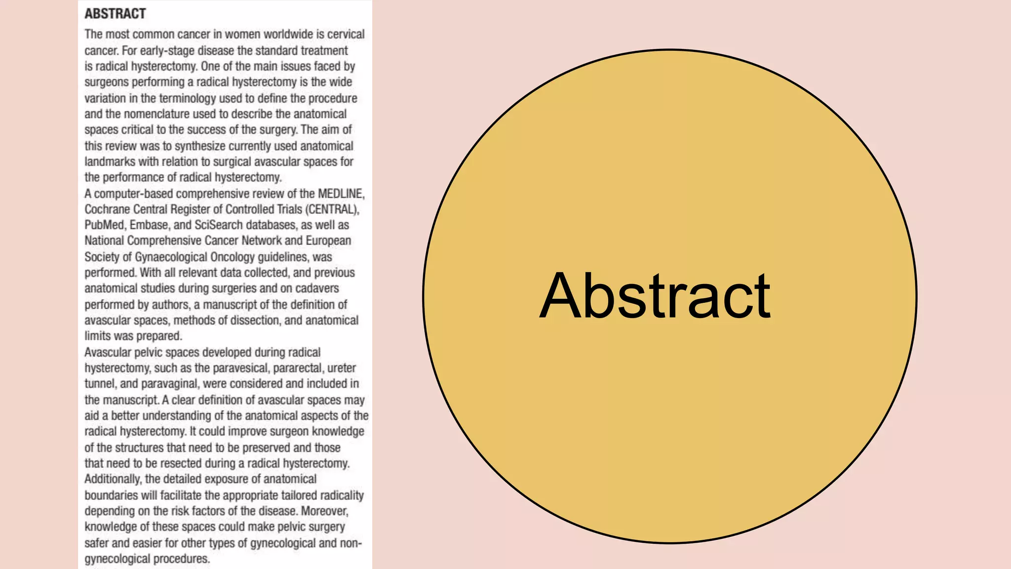 Avascular spaces in radical hysterectomy.pptx