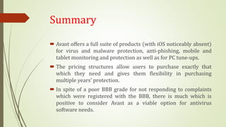 Avast anti virus | PPTX