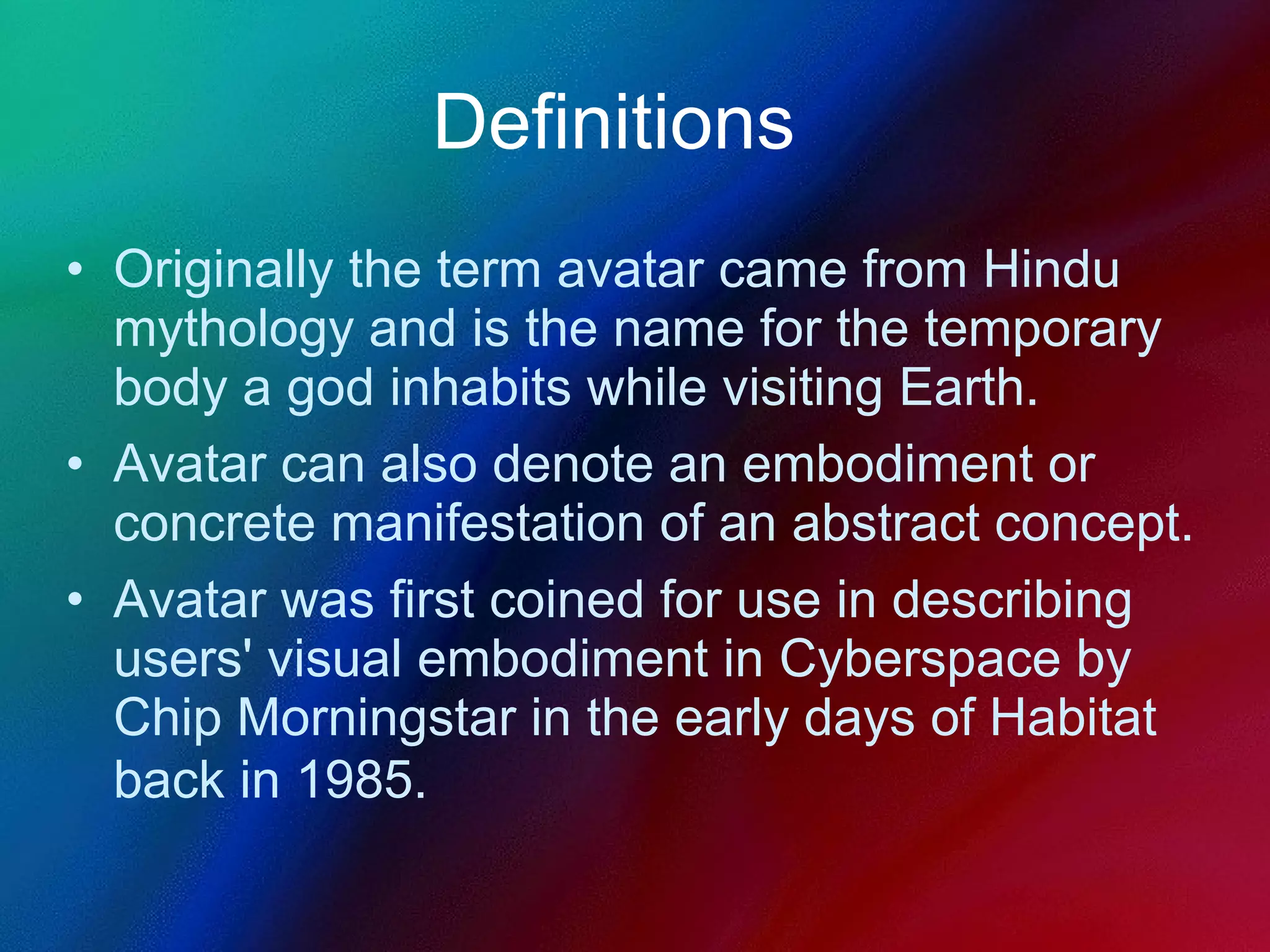 Avatar Technology | PPT