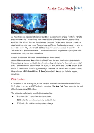 Avatar case study | DOC