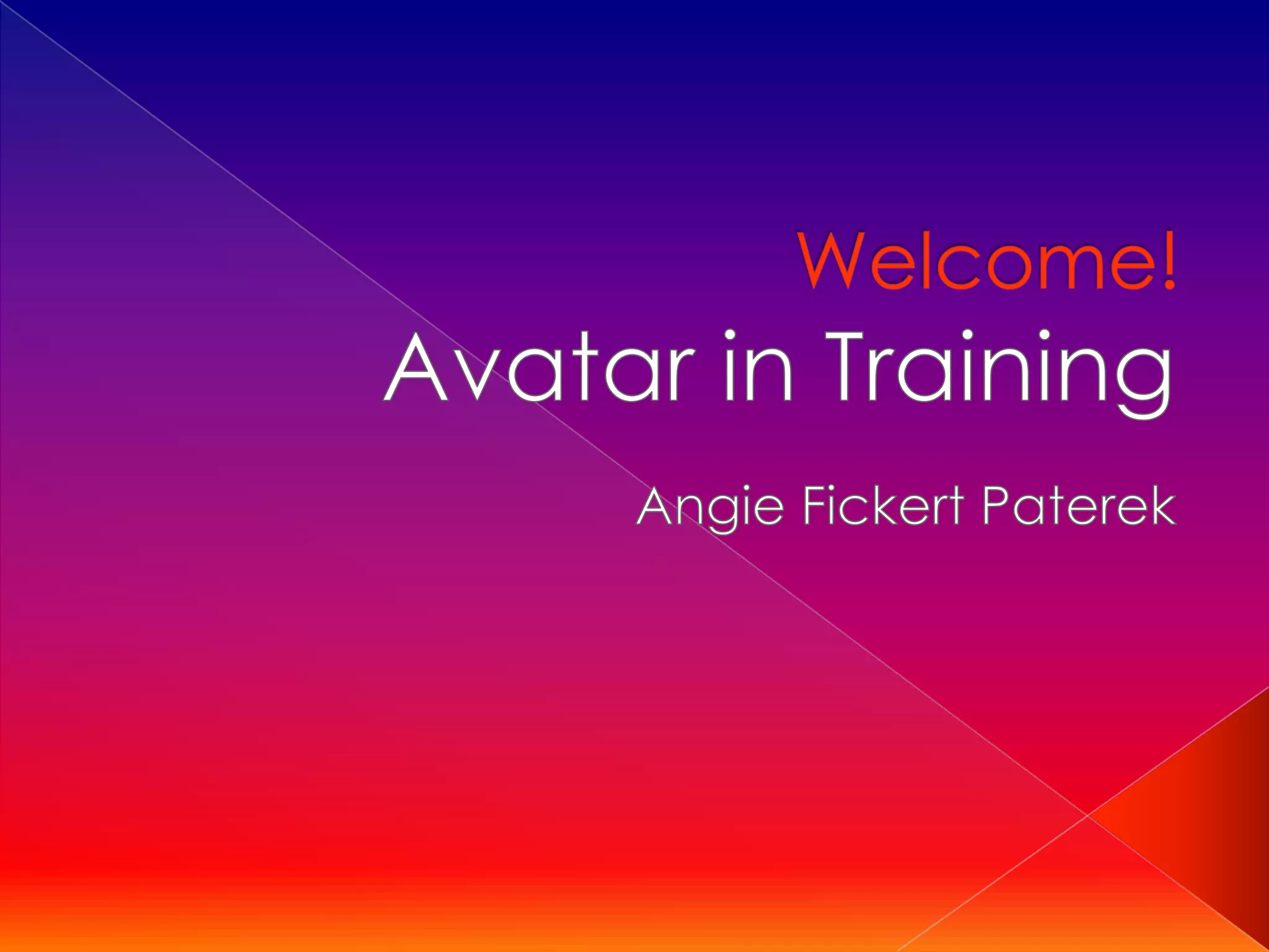 Avatar in training | PPTX | Educational Video Games | Video Game Genres