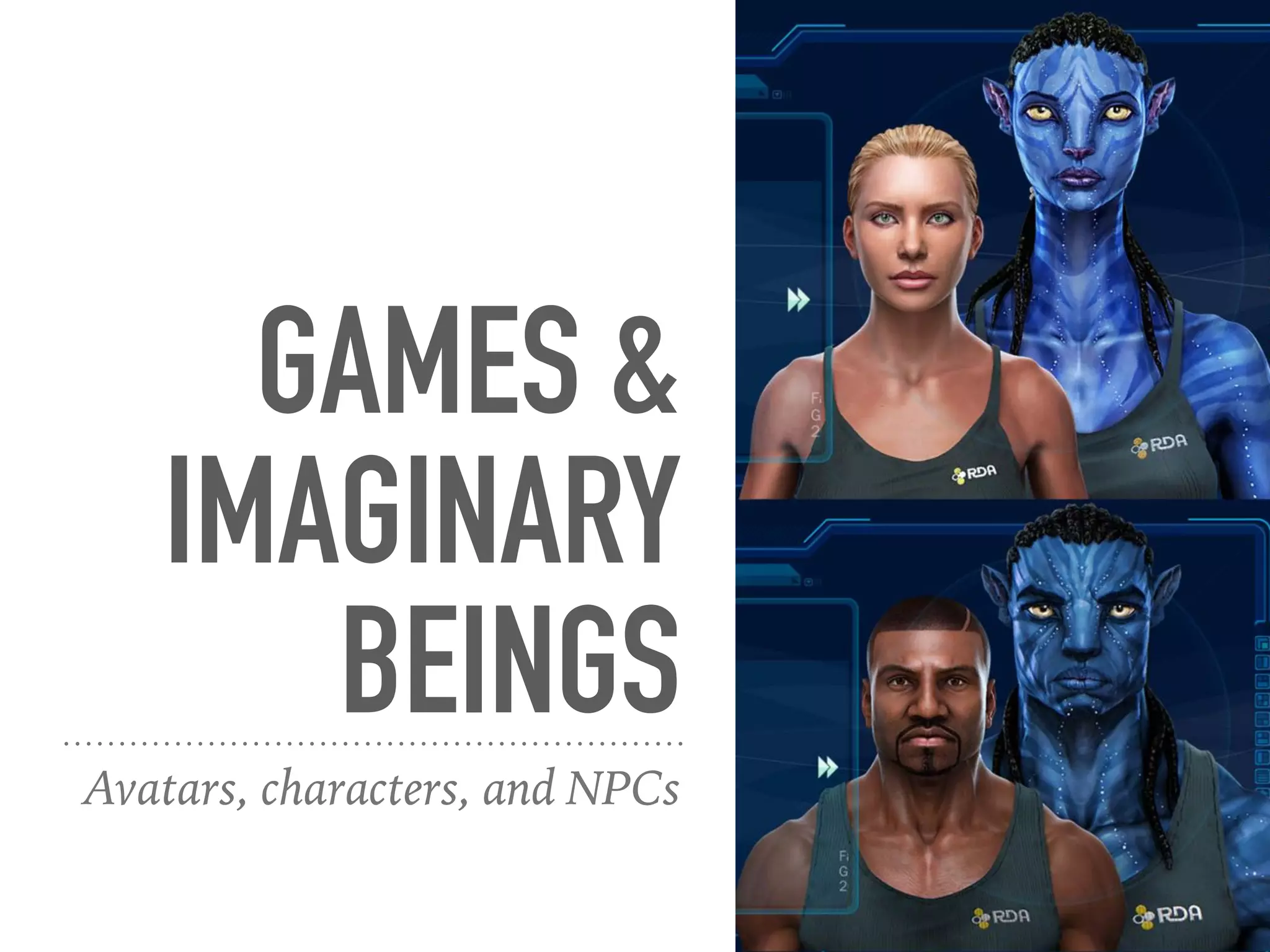Avatars and Player Characters | PPT