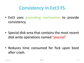 Data Consistency Enhancement in Writeback mode of Journaling using Backpointers | PPTX
