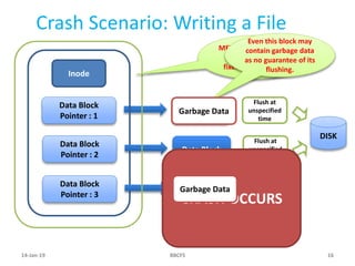 Data Consistency Enhancement in Writeback mode of Journaling using Backpointers | PPTX