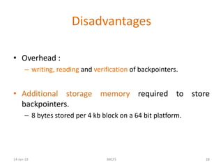 Data Consistency Enhancement in Writeback mode of Journaling using Backpointers | PPTX