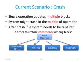 Data Consistency Enhancement in Writeback mode of Journaling using Backpointers | PPTX