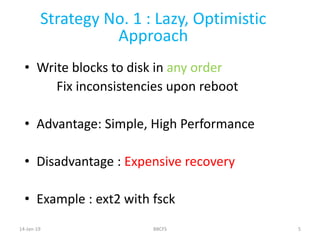 Data Consistency Enhancement in Writeback mode of Journaling using Backpointers | PPTX