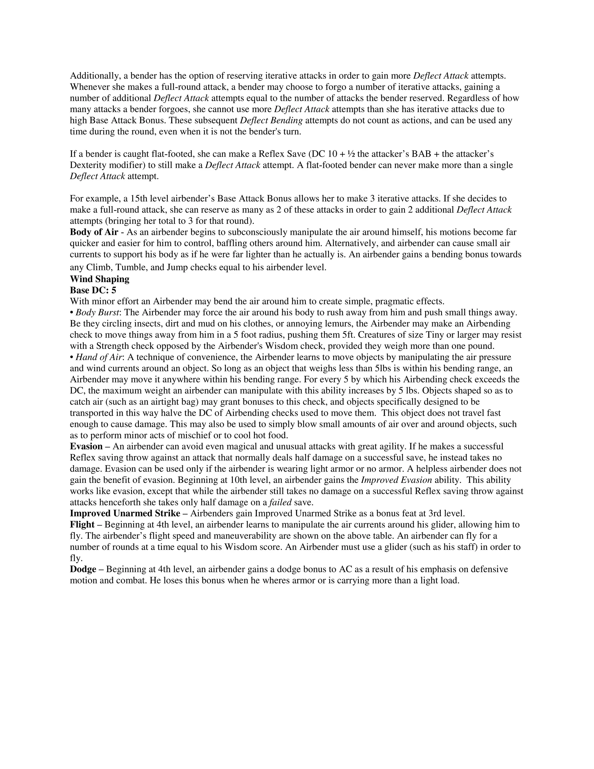 Avatar the last airbender d20 rpg | PDF