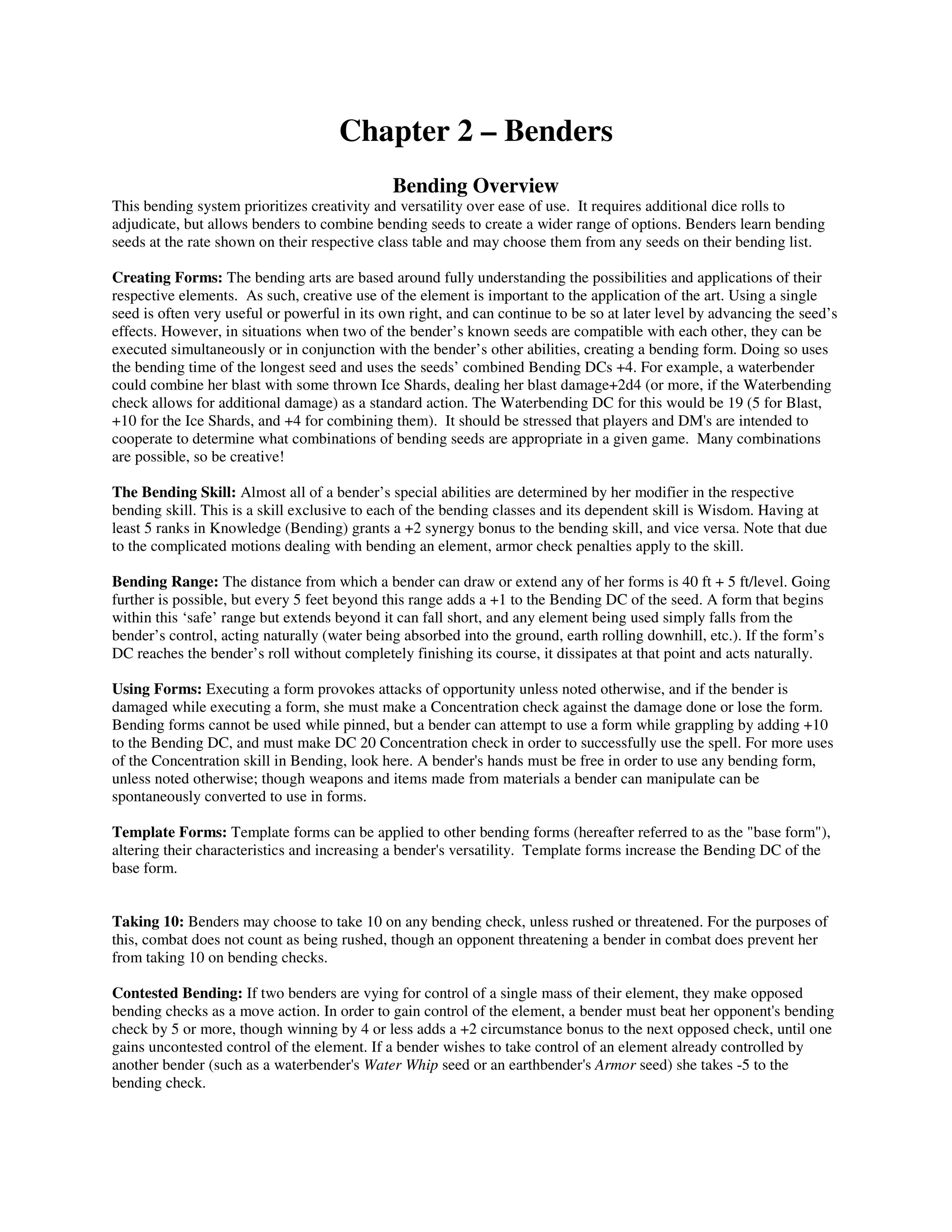 Avatar the last airbender d20 rpg | PDF