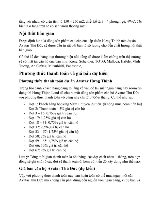 Avatar Thu Duc - Hung Thinh Land | PDF