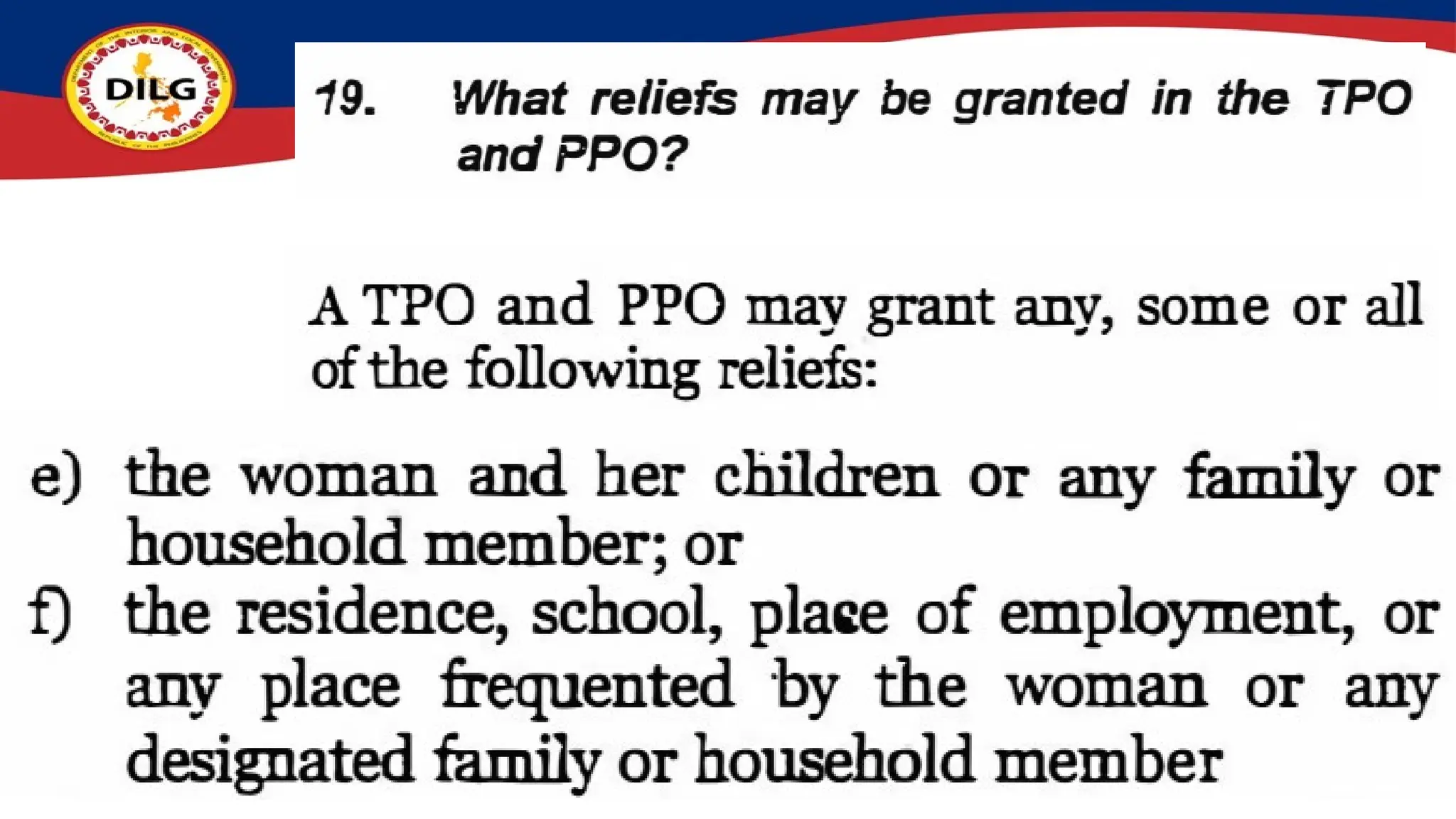 AVAWC PRIMER OF RPRESENTATION TO BARANGAYS AND OTHER STAKEHOLDERS | PPT