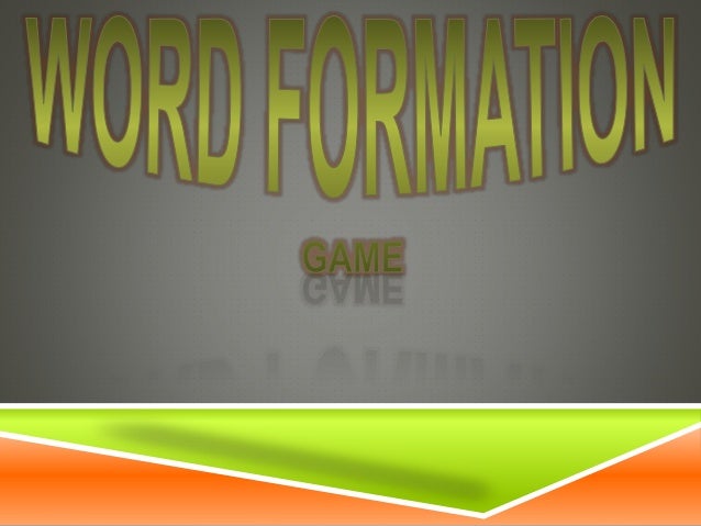 Word Formation Games word-formation-games
