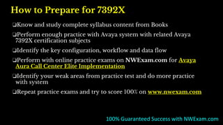 Avaya 7392X Exam Essential Questions & Answers | PDF