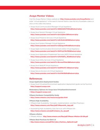Avaya aura virtualiazed envirenment | PDF
