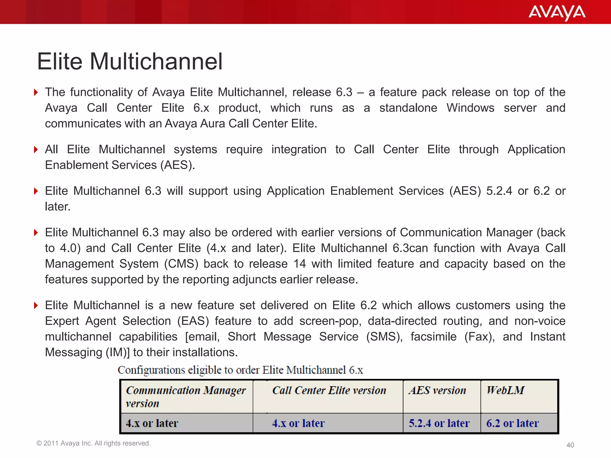 Avaya Aura Contact Center Elite | PDF