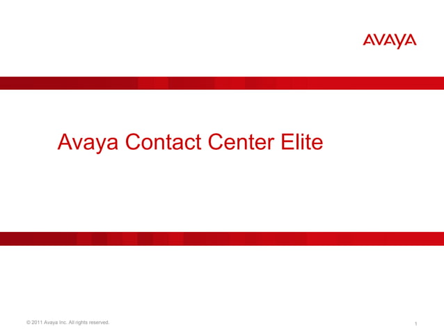 Avaya Aura Contact Center Elite | PDF | Computing | Technology & Computing