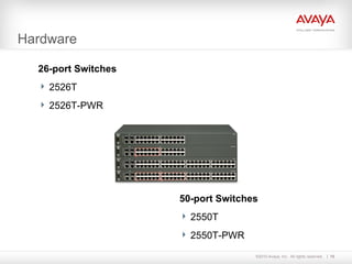 Avaya ethernet routing switch 2500 series product presentation [level 4 ...
