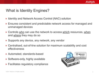 Avaya identity engines overview | PPT