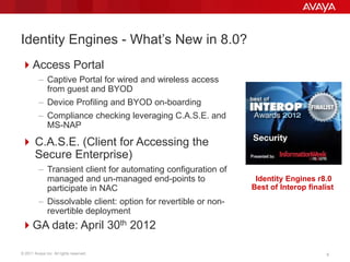 Avaya identity engines overview | PPT