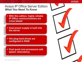 Avaya IP Office Overview | PDF