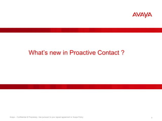 Avaya outbound update apr 2015 | PDF