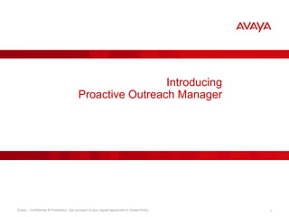 Avaya outbound update apr 2015 | PDF
