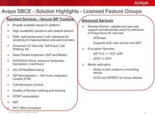 Avaya Session Border Controller (SBC) | PDF