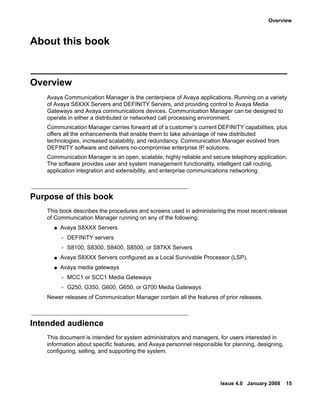 Avaya site administrator | PDF