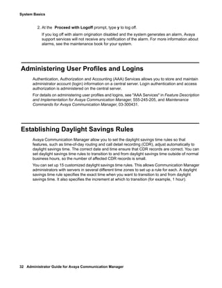 Avaya site administrator | PDF