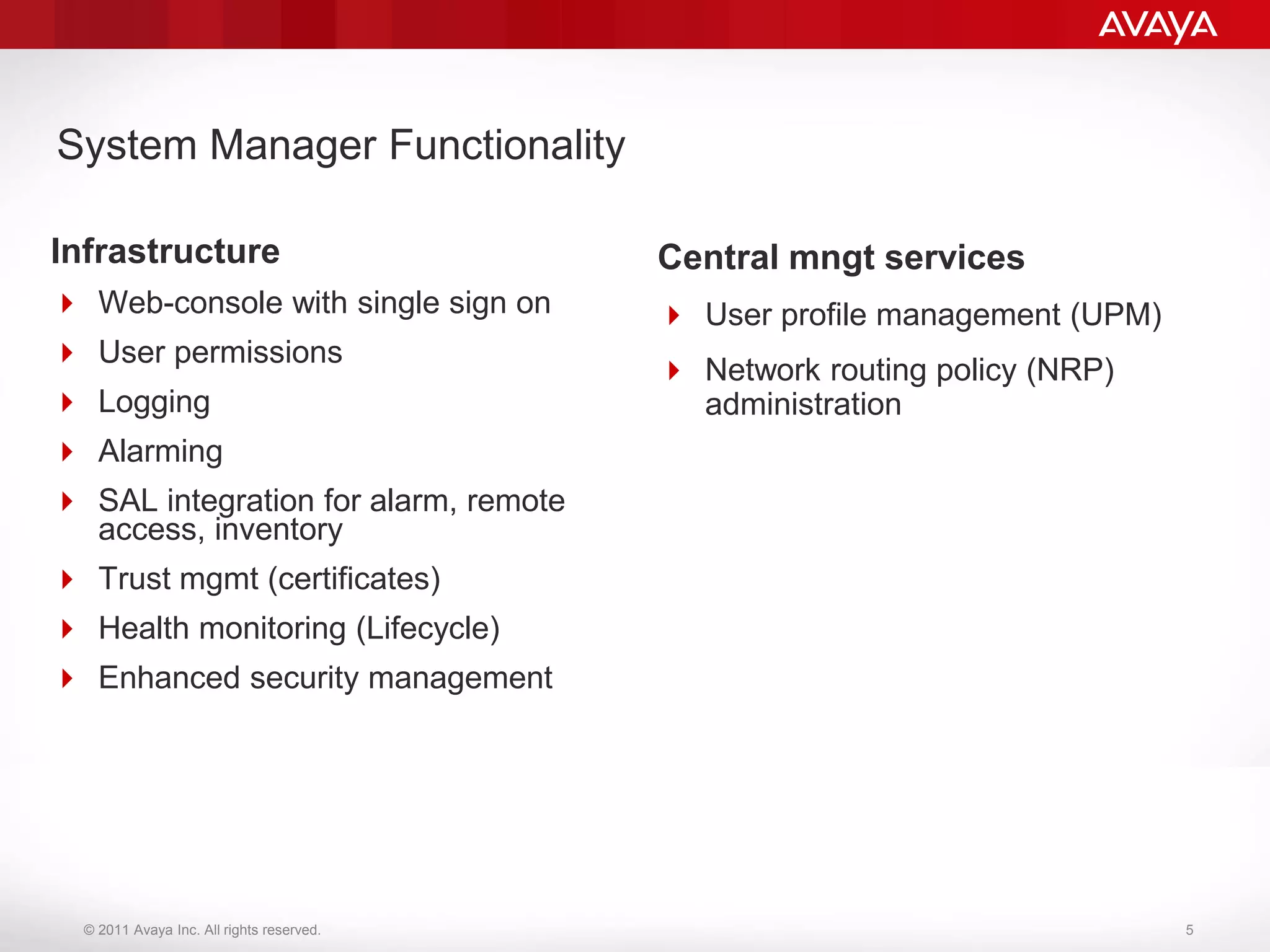 Avaya Aura System Manager | PDF