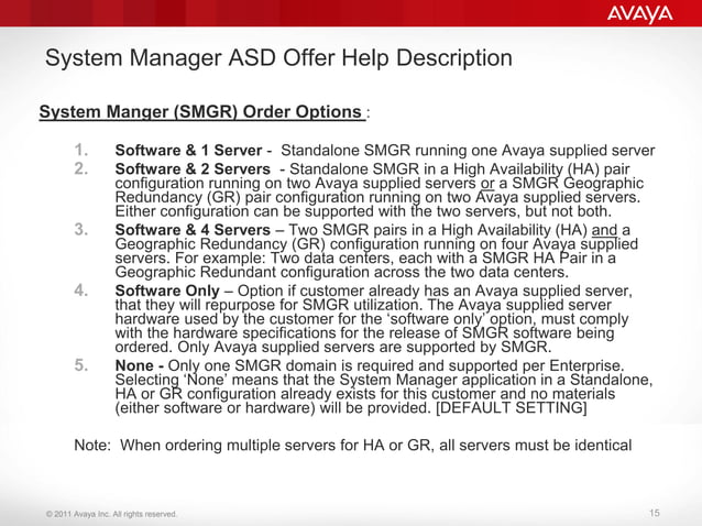 Avaya Aura System Manager | PPT