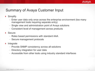 Avaya Aura System Manager | PPT