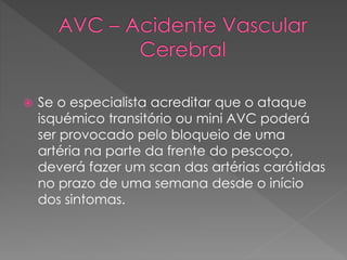 Avc – acidente vascular cerebral | PPTX