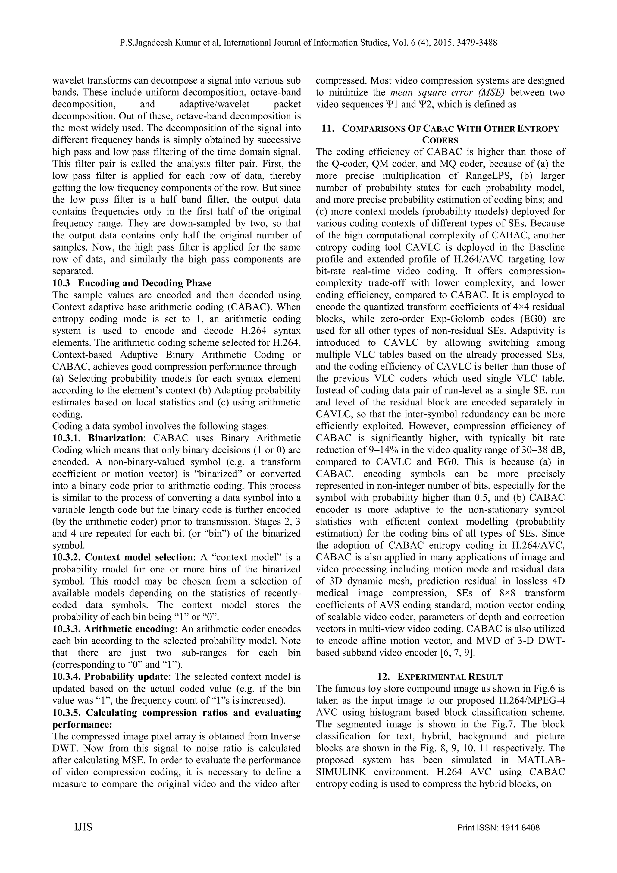 AVC based Compression of Compound Images Using Block Classification Scheme | PDF