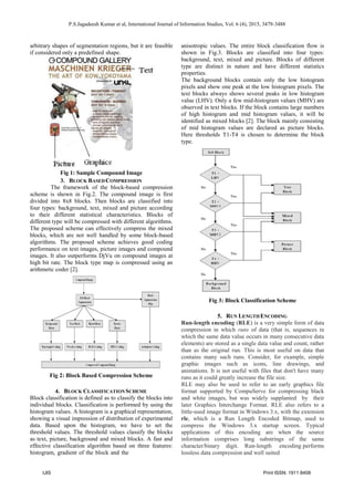 AVC based Compression of Compound Images Using Block Classification Scheme | PDF