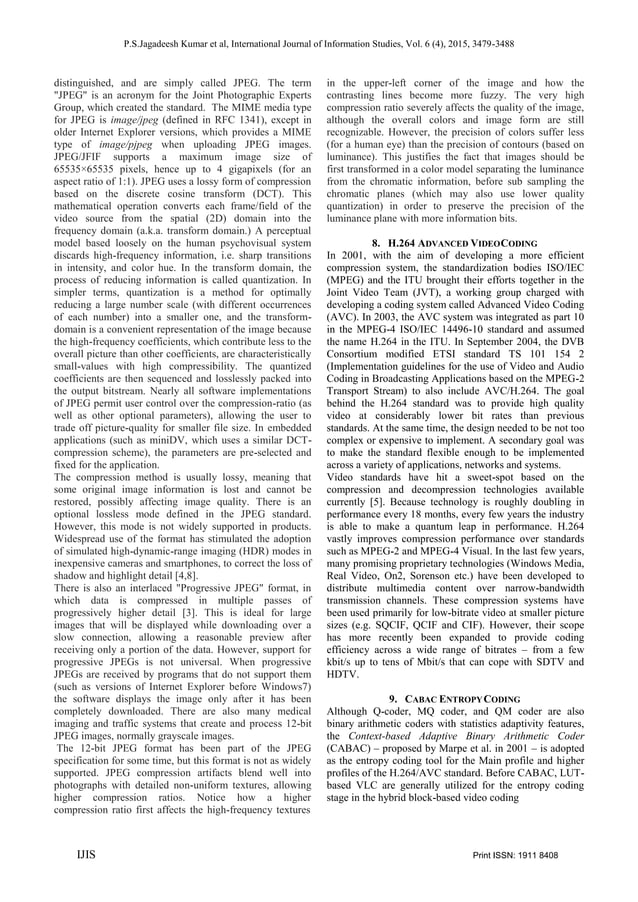Avc Based Compression Of Compound Images Using Block Classification Scheme Pdf