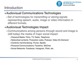Introduction to Audiovisual Communications | PDF