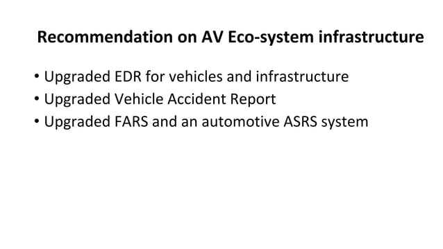 Requirements for the Next-Generation Autonomous Vehicle Ecosystem | PPT